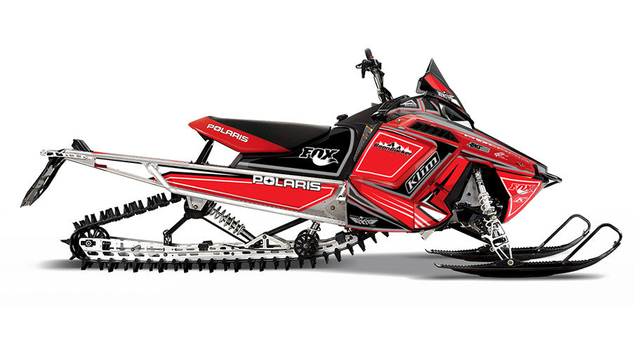 2FIVE2 RED | Polaris Snowmobile PRO-RMK Sled Wrap & Graphics