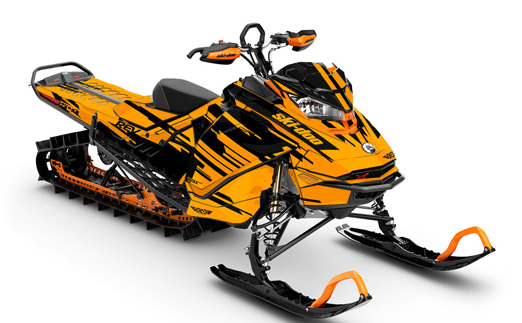 Passage Orange Black Ski-Doo REV Gen4 Sled Wrap Premium Sled Wrap