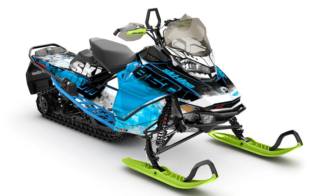 Coldsmoke Black Blue Ski-Doo REV Gen4 Renegade Premium Sled Wrap