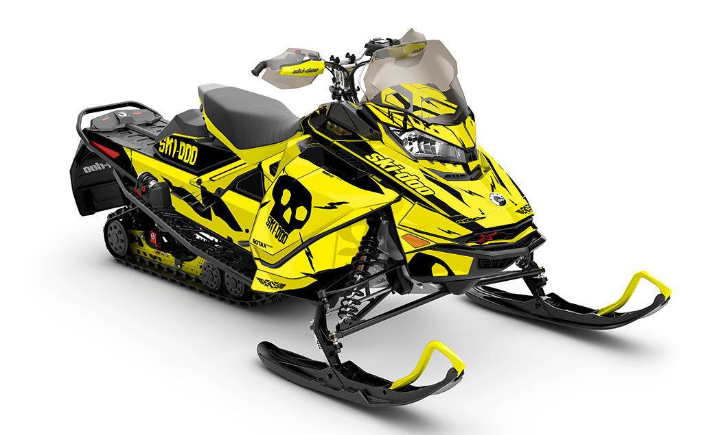 HI-FI Yellow Black Ski-Doo REV Gen4 MXZ Premium Sled Wrap