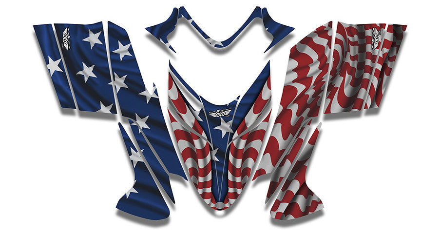 Screaming Freedom | Polaris Snowmobile IQ-RMK Sled Wraps & Graphics